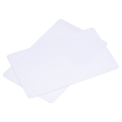 Blank PVC Cards for Printers, Graphics Quality White Plastic CR80 10 ...