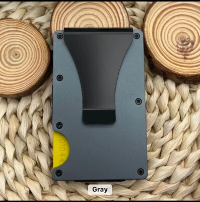 Ridge Slim Minimalist RFID Blocking Wallet - Gunmetal | eBay