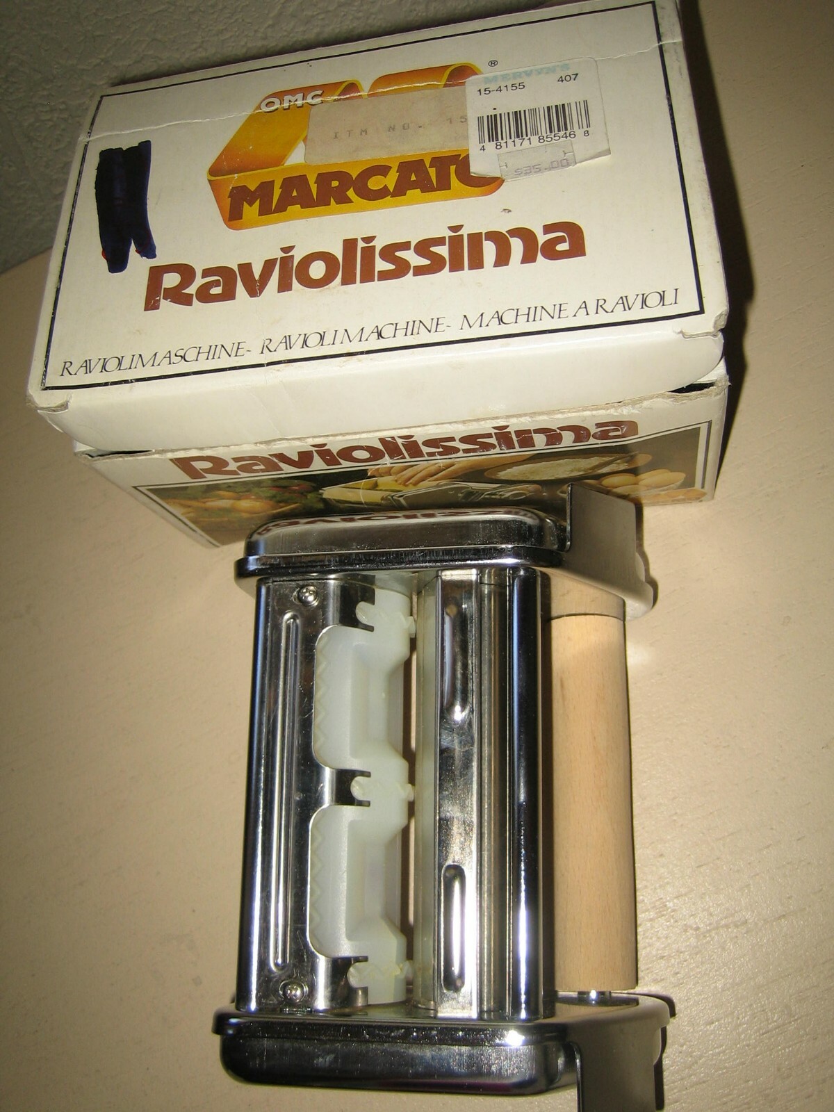 Vintage Marcato Atlas Raviolissima Ravioli Attachment Maker 4 Pasta ...