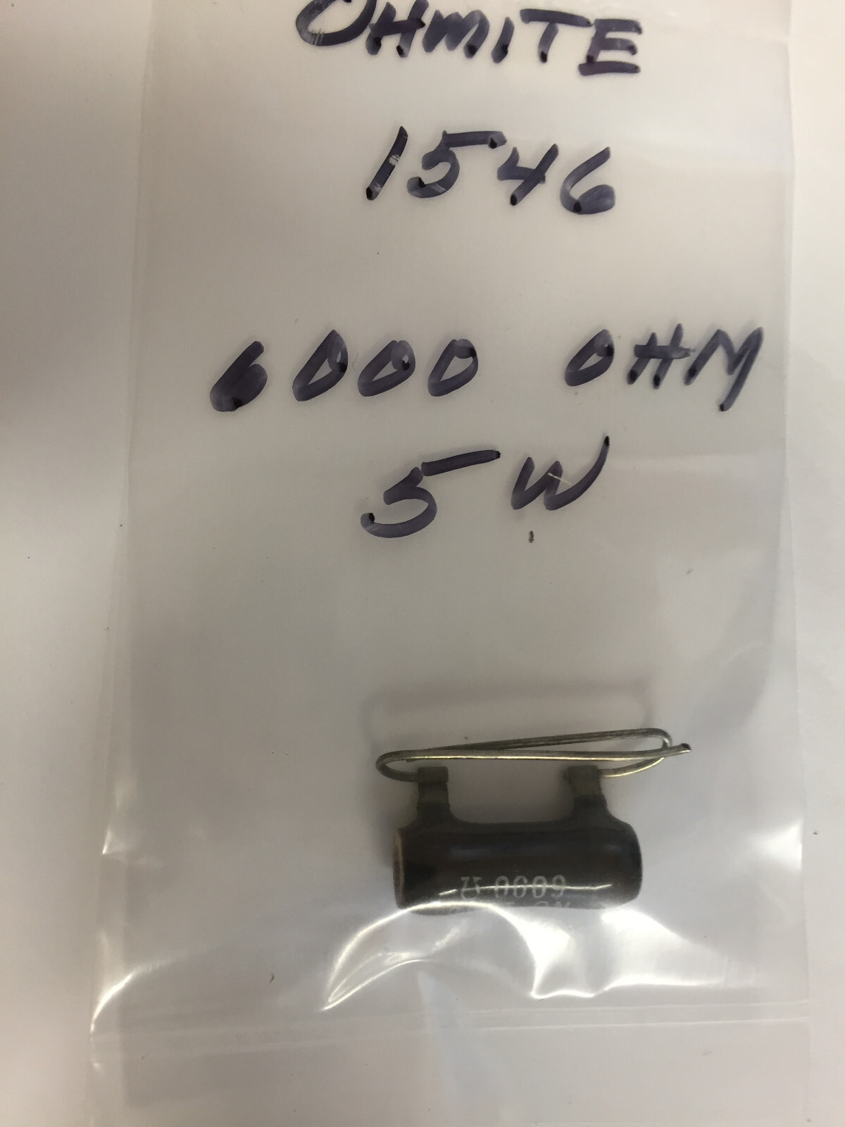 1546 OHMITE 6000 OHM 5 WATT RESISTOR | eBay