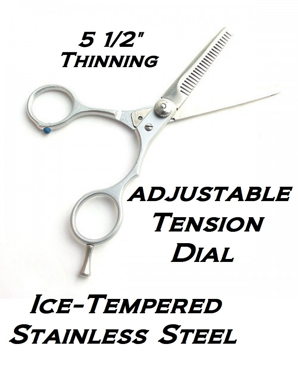 Hair STYLIST Barber ICE TEMPERED Steel PRO 5.5"BLENDING THINNING ...