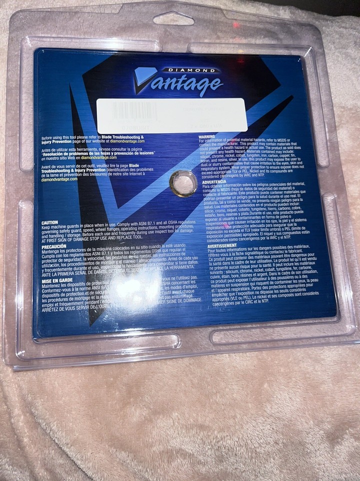 7” x .080” x 7/8”-5/8” Diamond Vantage Segmented Diamond Blade 2459 ...