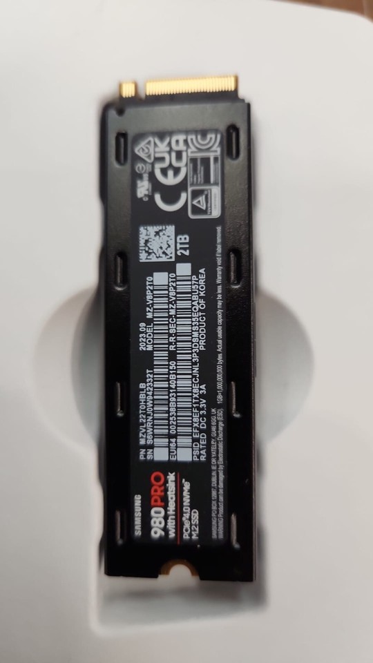 Samsung 980 Pro With Heatsink 2TB SSD Open box | eBay