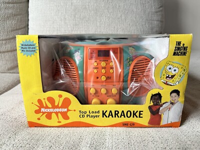 2002 Nickelodeon Top Load CD Player Karaoke - The Singing Machine - New ...