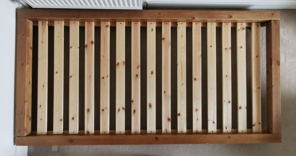 Futon Company single low platform bed frame COLLECTION ONLY | eBay UK