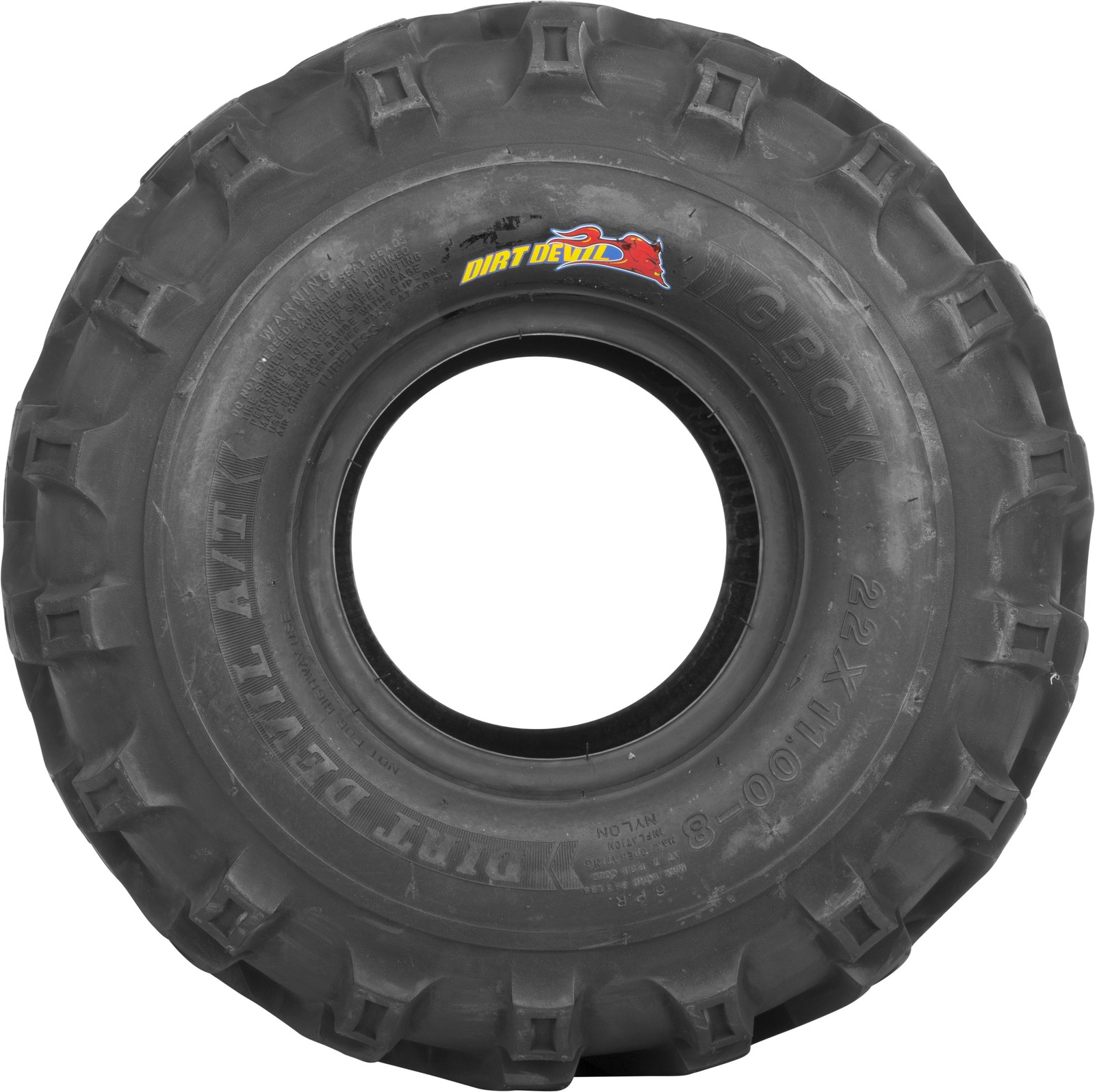 GBC Dirt Devil A/T Rear Tire 22X11-10 Bias for Polaris Scrambler 500 ...
