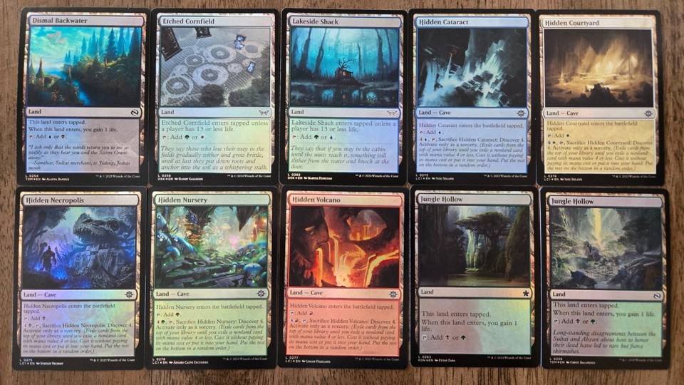 MTG Magic the Gathering Collection Lot Basic Lands 500 and 50 Non-Basic ...