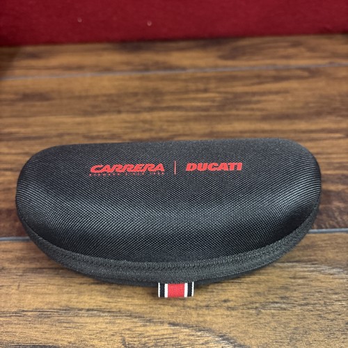 Carrera Ducati Black Large Hard Zipper Authentic Eyeglass Sunglass Case ...