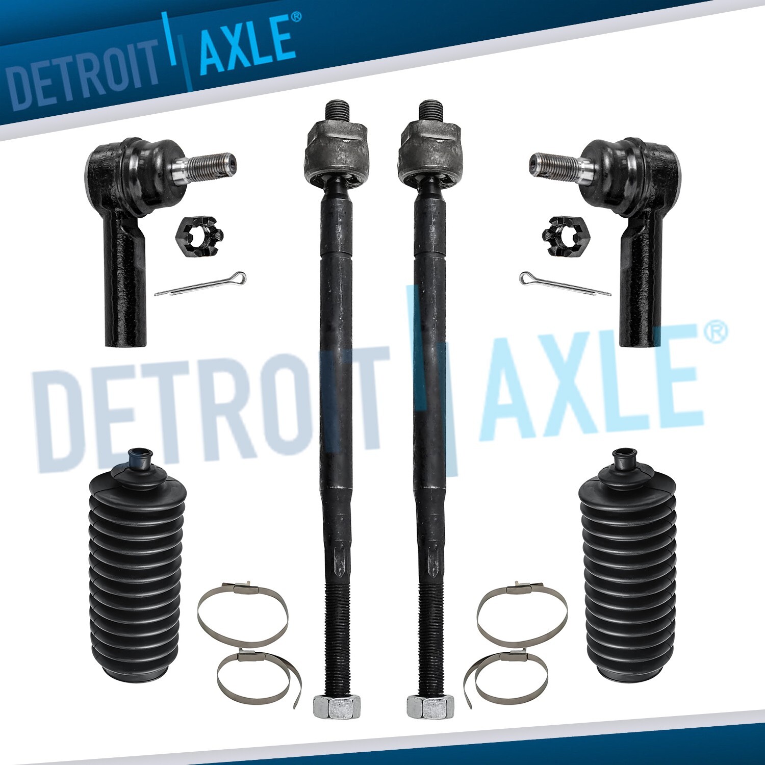 Complete Front Inner & Outer Tie Rods Kit for Geo Chevrolet Prizm ...