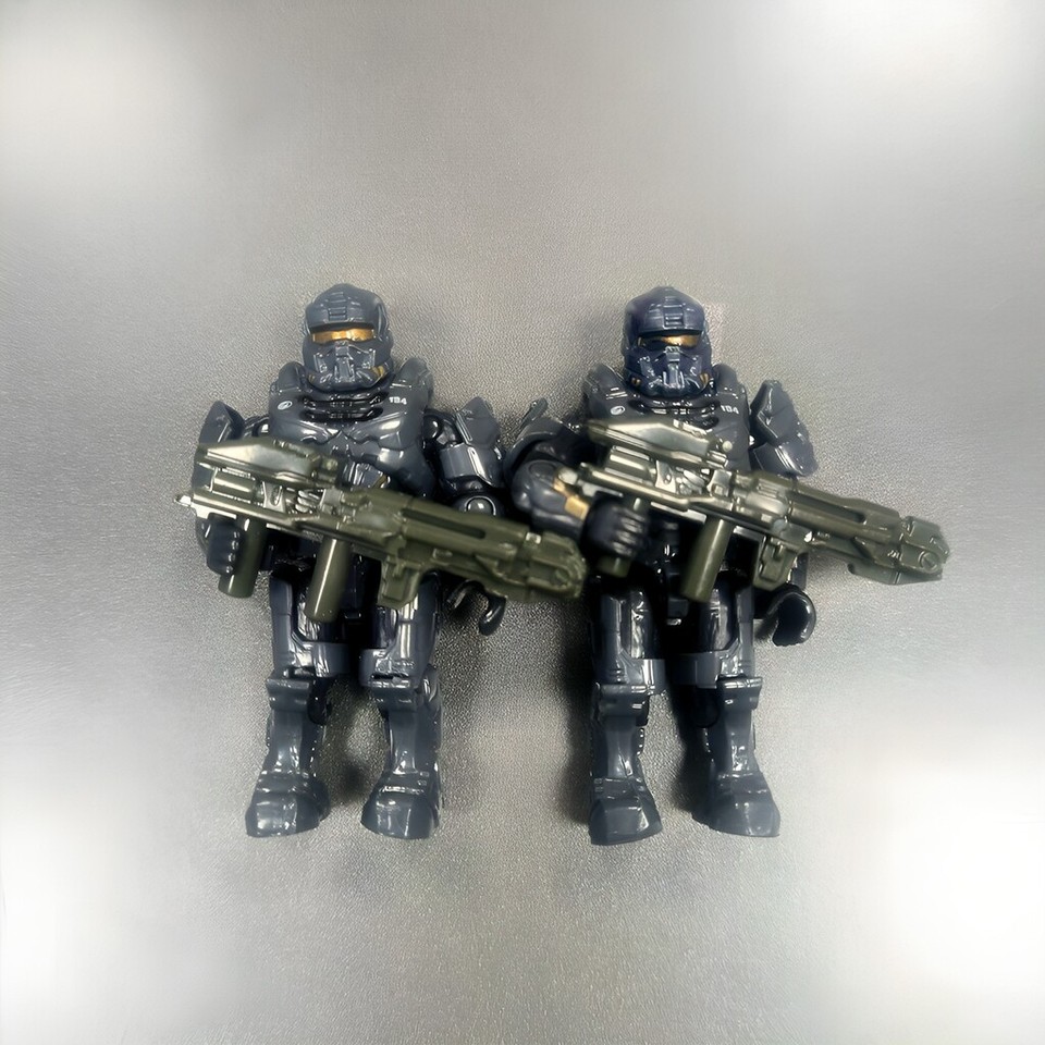 5Pcs Mega Construx Halo Bloks Infinite UNSC Spartan Vannak-134 Fleetcom ...