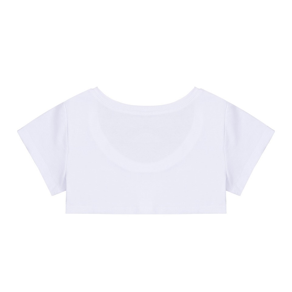 Yes Daddy Sexy Crop Tops Women's Scoop Neck Mini T-Shirts Cotton Short ...