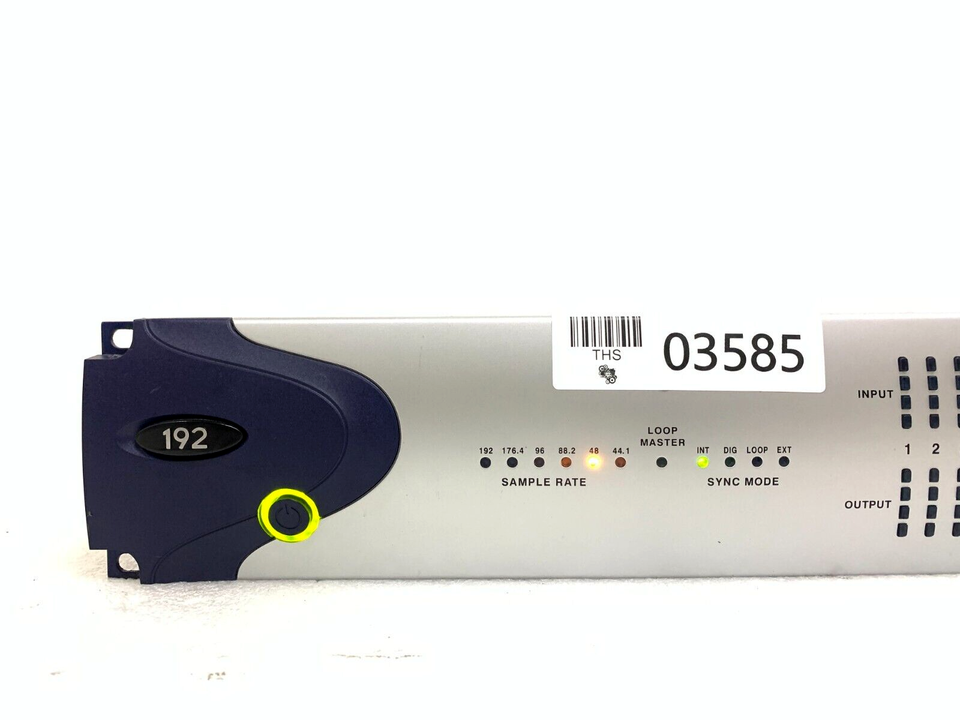 Digidesign 192 I/O Digital Recording HD Interface W/Cards #03585 (One ...