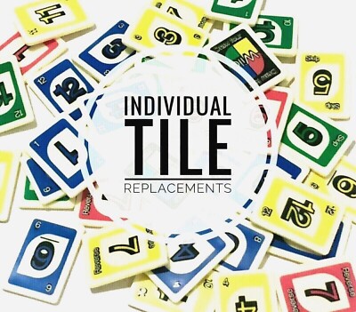 UNO Rummy-Up Tiles Individual Replacement Game Pieces 1993 As Low As 0. ...