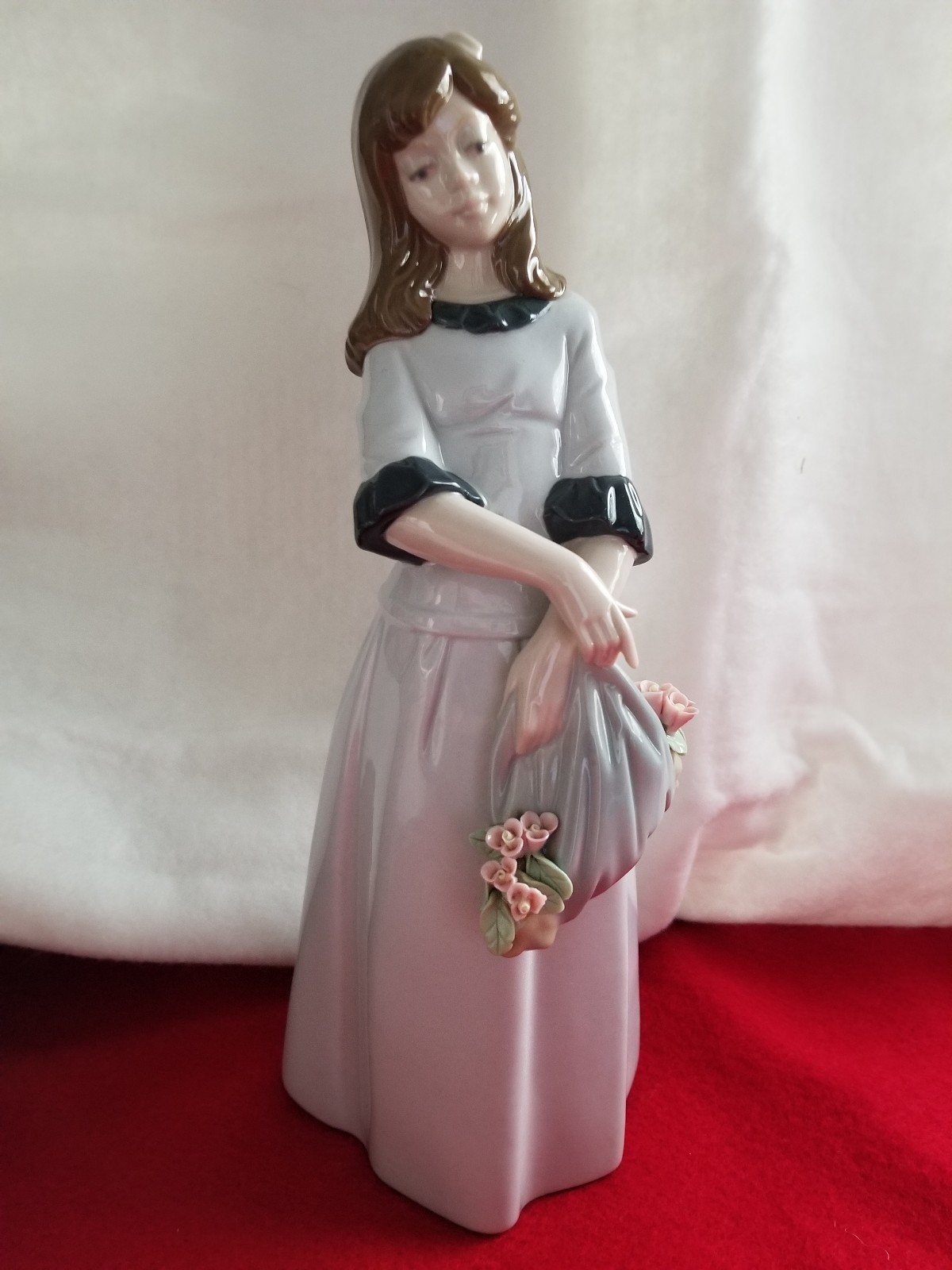 Nadal Porcelain Figurine with wrap of Flowers 9 1/2" excellent | eBay