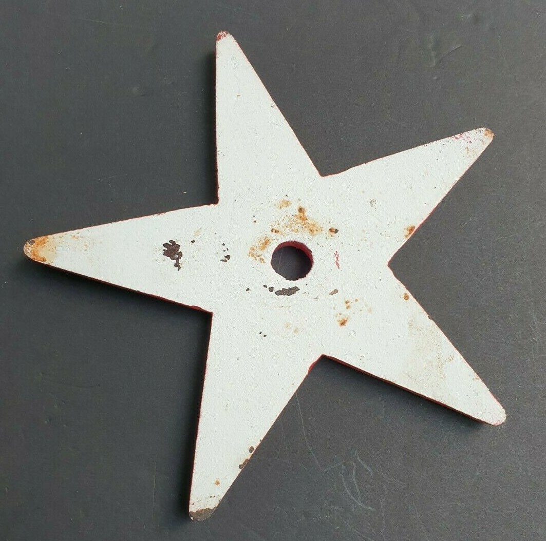 Cast Iron Star Primitive Home Garden Wall Barn Fence Craft | eBay