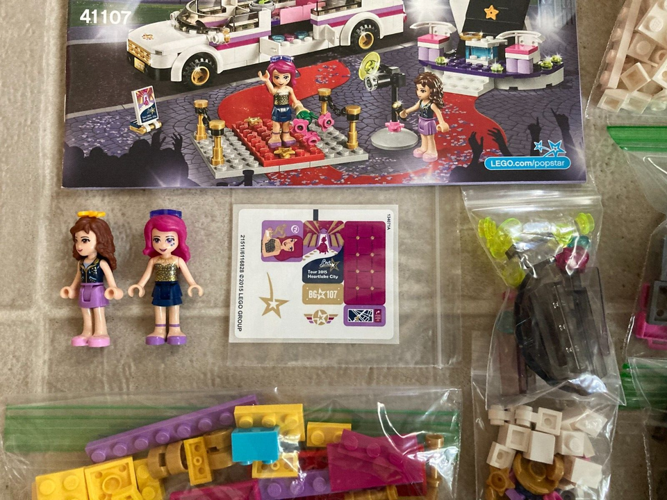 Lego 41107 Friends POP STAR LIMO 100% Never Built w/Instructions & New ...