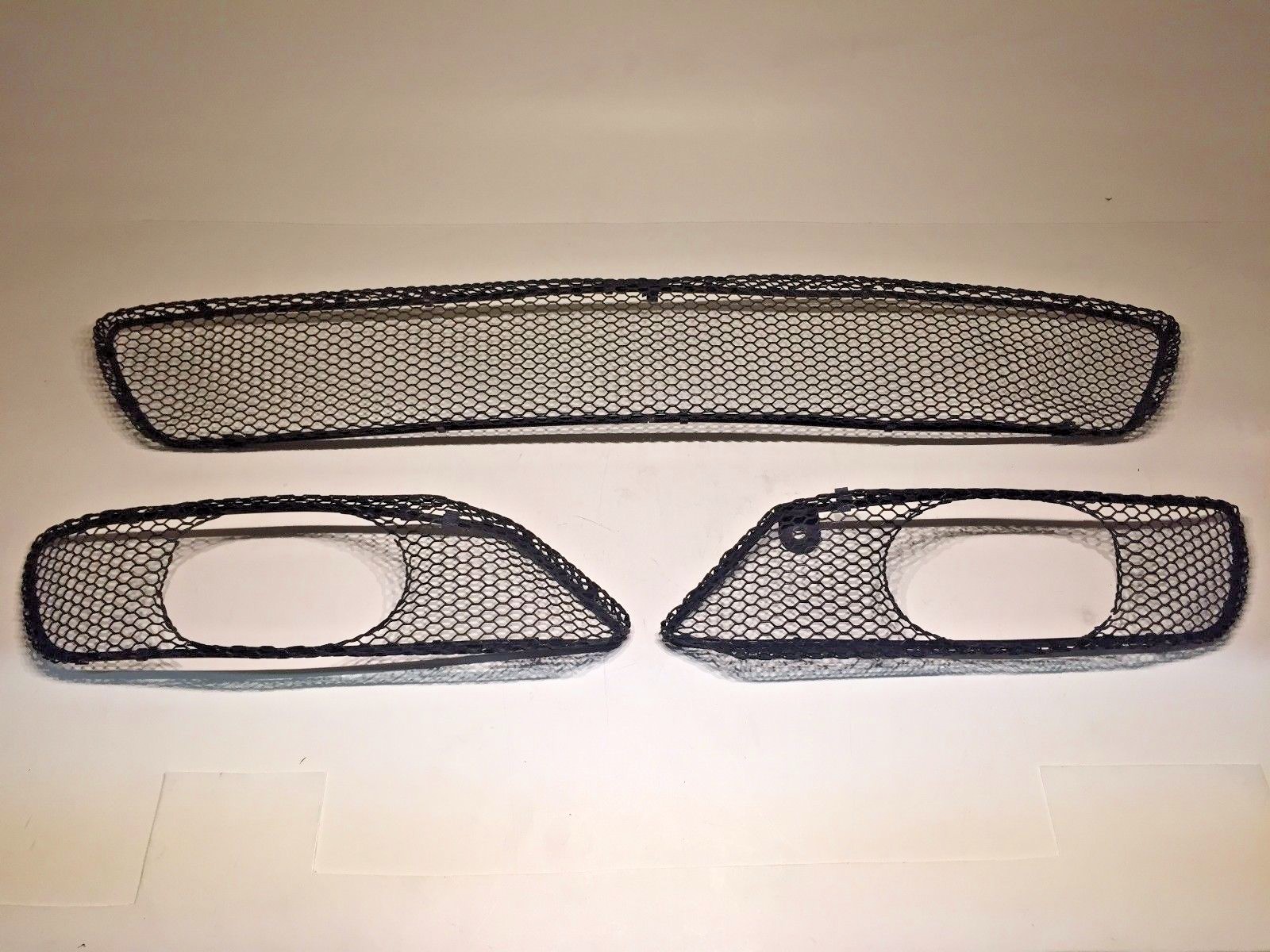 Front Bumper Lower AMG Mesh Grille 3-Piece SET For Mercedes CLK320 ...