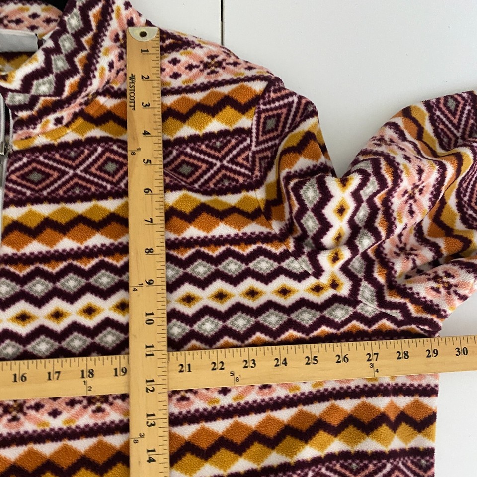 Denim & Co 1/4 Zip Fair Isle Fleece Pullover Size 3X Multicolor | eBay