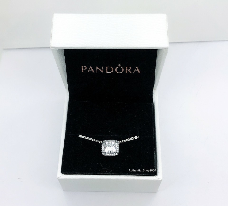 NEW W Gift Box PANDORA 925 Silver Timeless Elegant Pendant Necklace ...