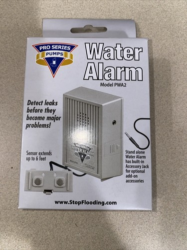 PRO SERIES PWA2 110 dB 9v Battery Operated Water Alarm Sensor Leak ...
