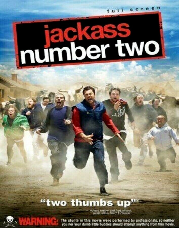 Jackass The Movie Special Edition & Number 2 (2002, 2006, DVDs) TWO ...