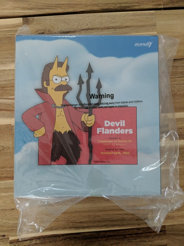 The Simpsons Ultimates Wave 4 Devil Flanders |7 1/2 inch Figure | Super ...