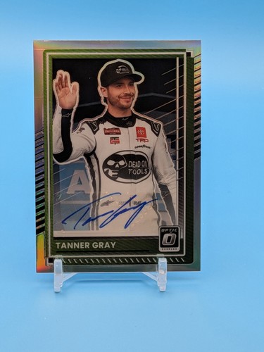 2025 Donruss Optic Racing Tanner Gray #49 Silver Holo Prizm Autograph ...