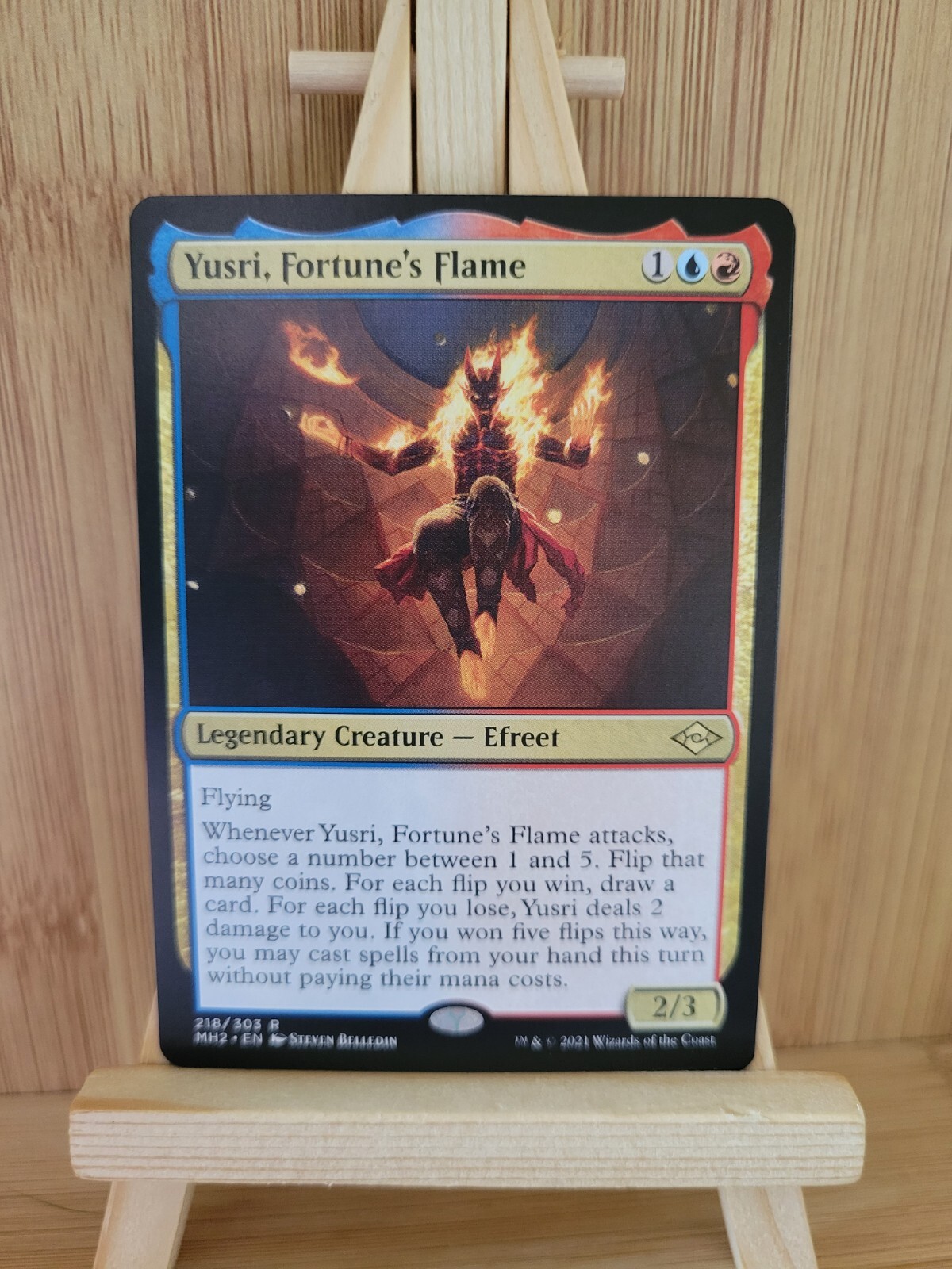YUSRI, FORTUNE'S FLAME Magic the Gathering MTG NM/M MH2 Extended Art or ...