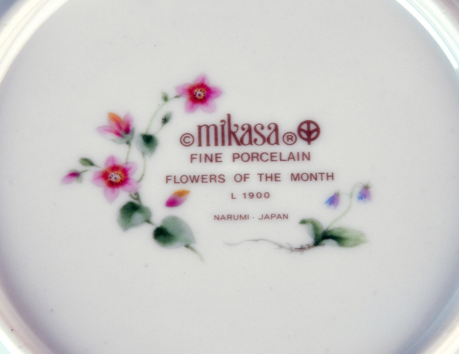 (4) MIKASA FLOWER of the MONTH L1900 Cereal Bowls 7.125" Near Mint ...