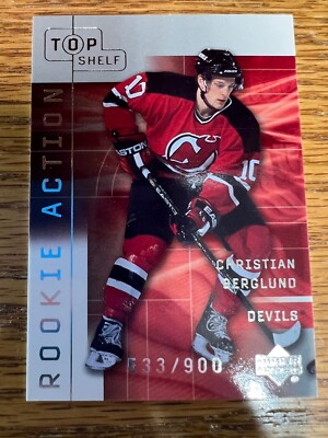 2001-02 UD TOP SHELF #132 CHRISTIAN BERGLUND RC 533/900 | eBay