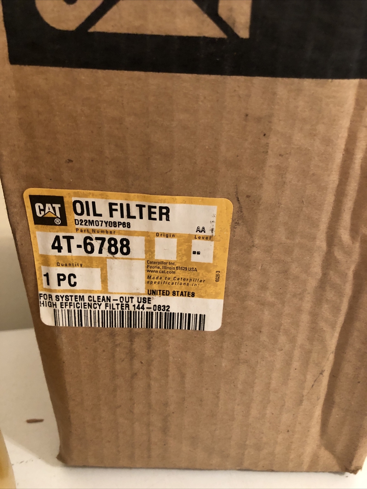 GENUINE CAT 4T-6788 OIL FILTER CATERPILLAR 4T6788 NEW OEM NOS | eBay