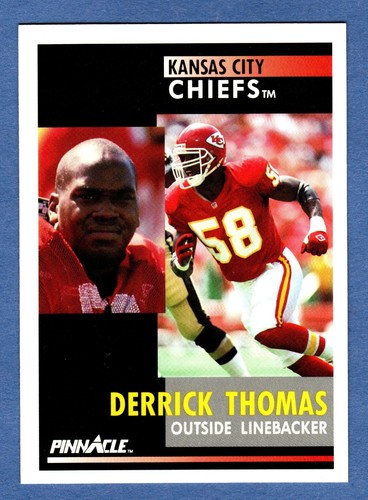 Derrick Thomas 1991 Pinnacle Football Card #100 Kansas City Chiefs | eBay