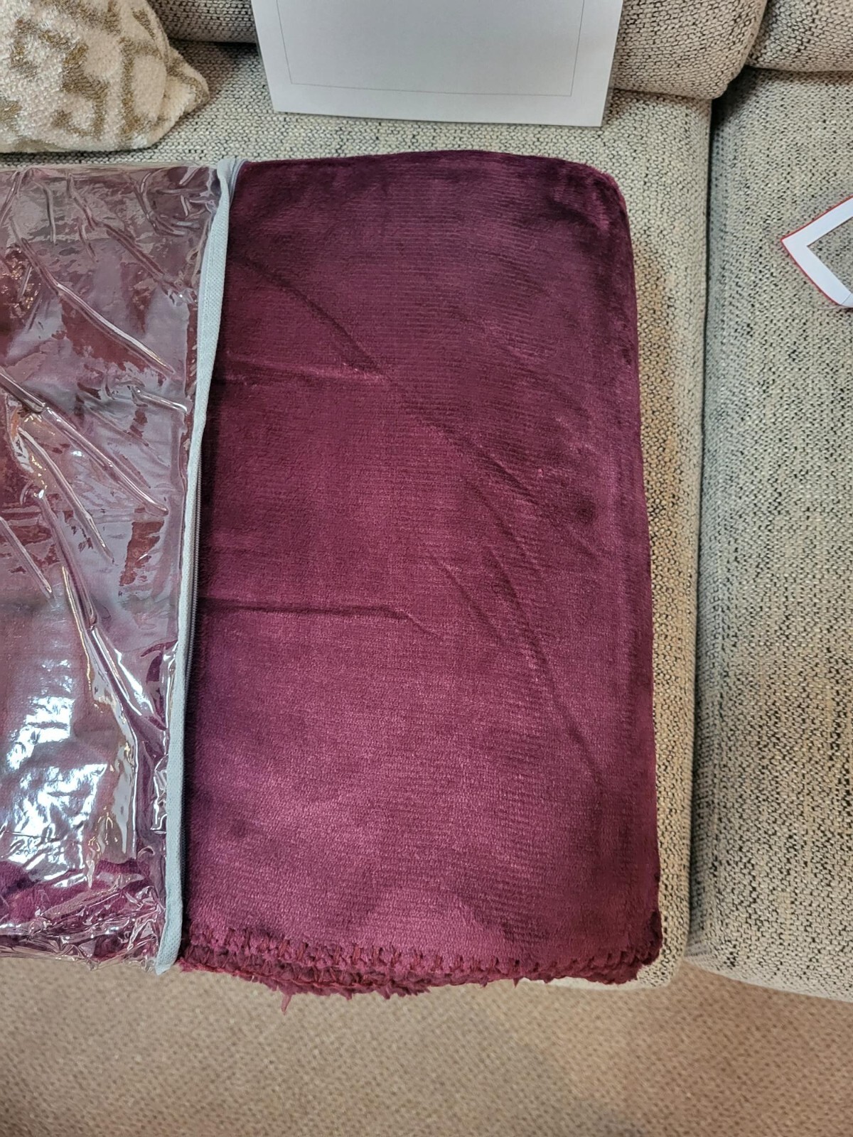 Malini Cosy Throw, fleece blanket, super soft, various colours grey ...