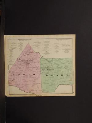Pennsylvania, Butler County Map, 1874, Townships of Worth and Brady, K1 ...
