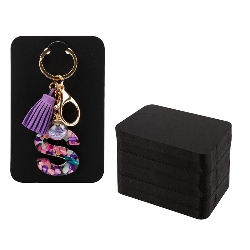 50Pieces/set Keychain Card Hold Cardboard for Keyring Jewelry Display ...