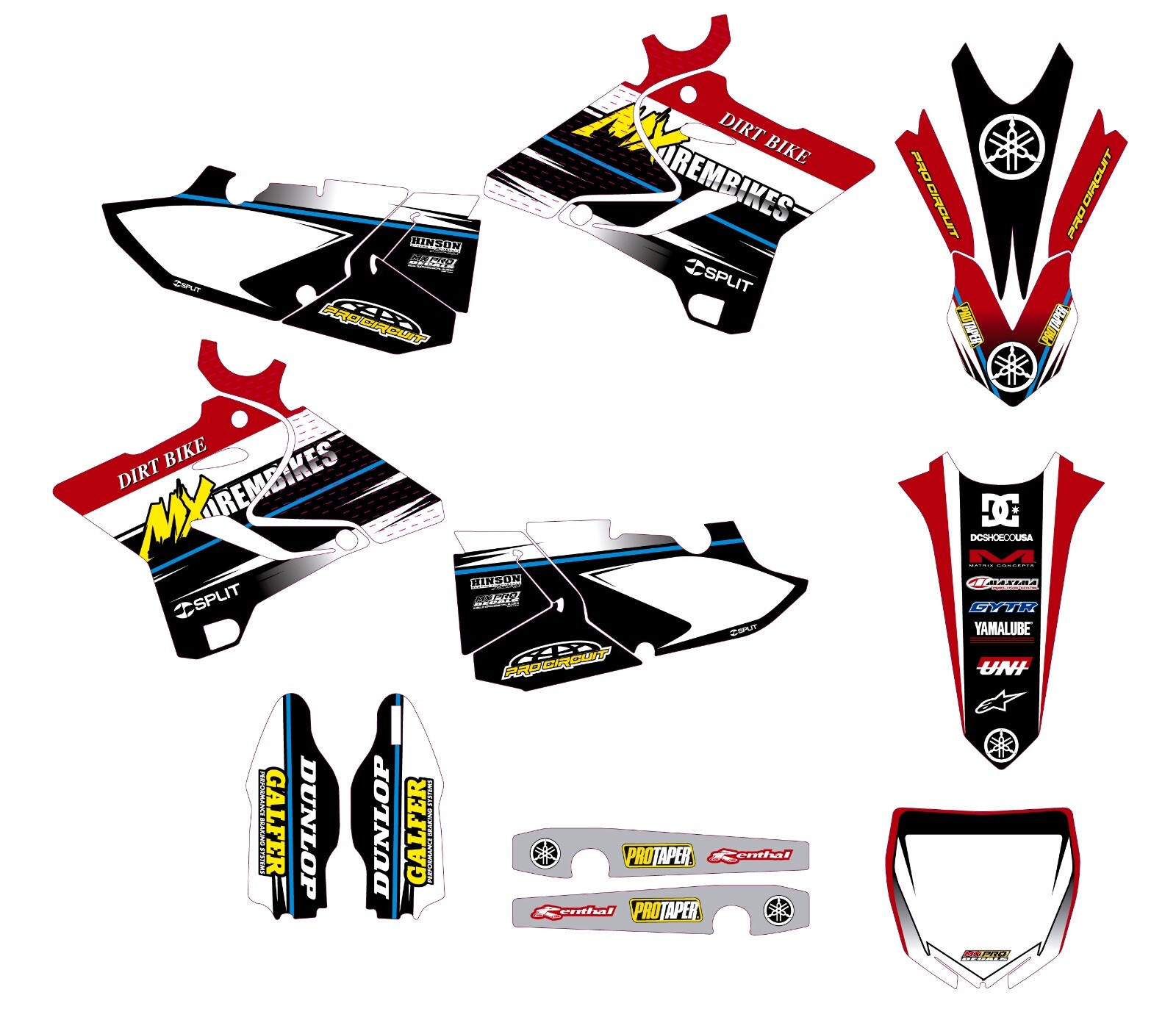 Fits Yamaha YZ 125 250 MX Motocross 2015 2016 2017 2018 2019 2020 ...