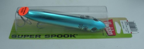 Heddon X9256-05 Super Spook 5 " Mit Rassel Farbe Blau Chrom | eBay.de