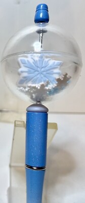 Beaded Ballpoint Pen..winter…snowflake In Clear Snow Globe. | eBay