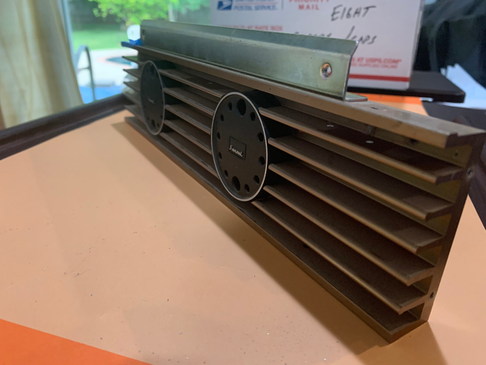 Sansui Eight Vintage Stereo Receiver Left Side Heatsink and Outputs | eBay