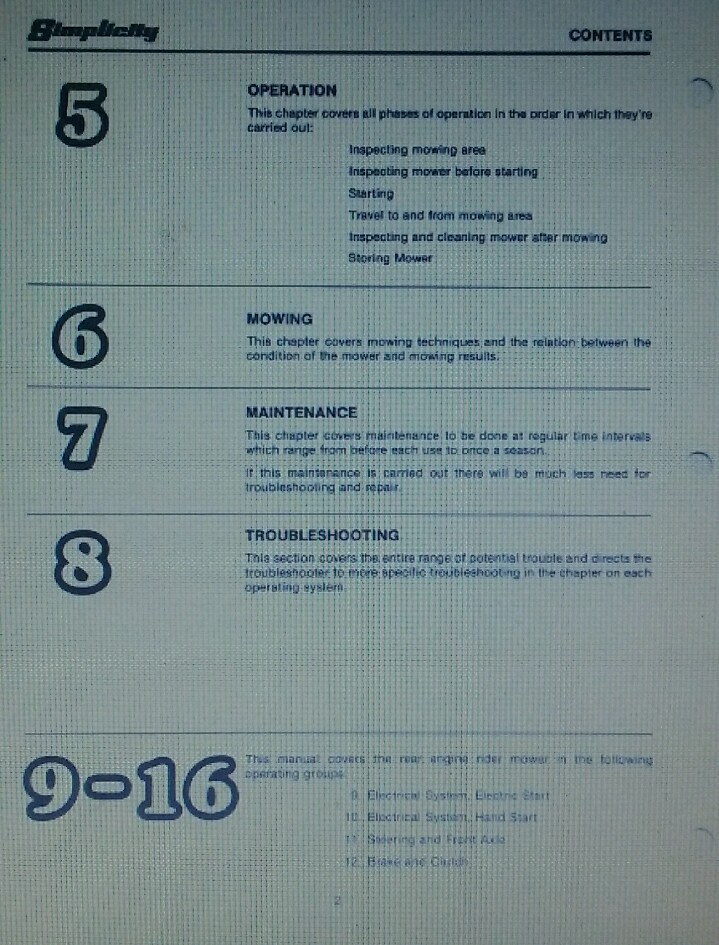 Simplicity RER 3105 3108 3110 Rear Engine Riding Mower Service Repair ...