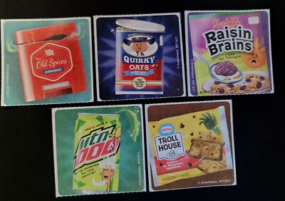 WACKY STICKERS " MTN DOO, TROLL HOUSE, RAISIN BRAINS, ECT. (5 TOTAL) 21 ...