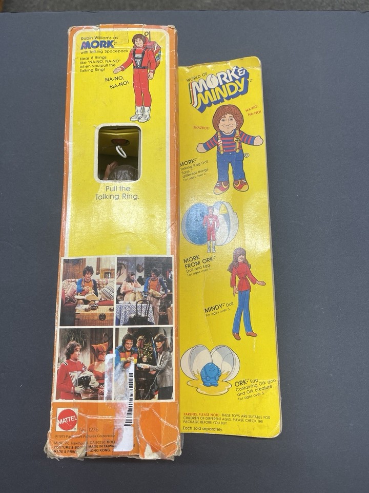 Mork from Mork and Mindy Action Figure Doll Talking Space Pack Mattel ...