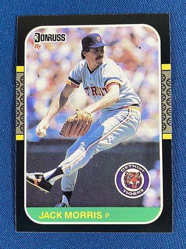 1987 Donruss Jack Morris Baseball Card #173 Detroit Tigers | eBay