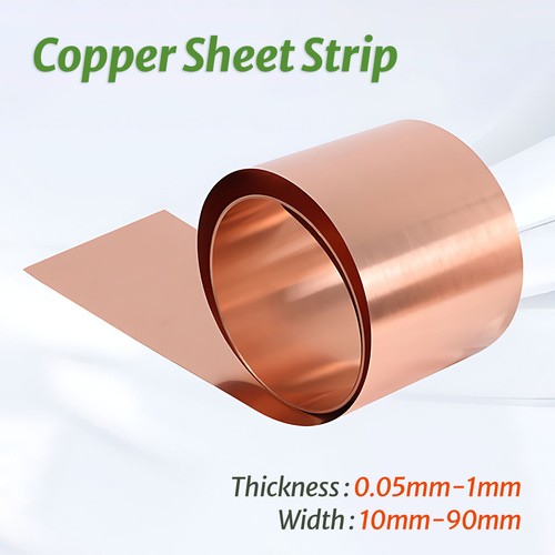 T2 Copper Sheet Roll Metal Foil Plate 0.05mm-1mm Thickness x 10mm-90mm ...