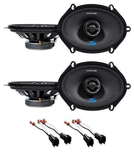 Alpine S-Series 5x7"or (6x8") Coaxial 2-Way with Speaker Harness Fit ...