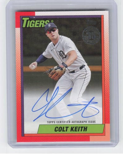 2025 Topps Series 1 - 1990 Topps Baseball Autographs Colt Keith #90A-CK ...