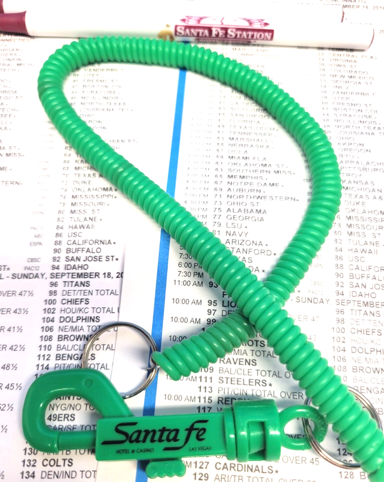 SANTA FE HOTEL CASINO LAS VEGAS PENS BUNGEE PLAYERS CARD HOLDER & MORE ...