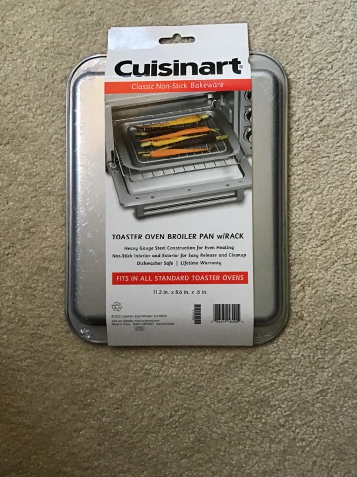 Cuisinart Classic NonStick Toaster Oven Broiler Pan W/Rack Fits ALL ...