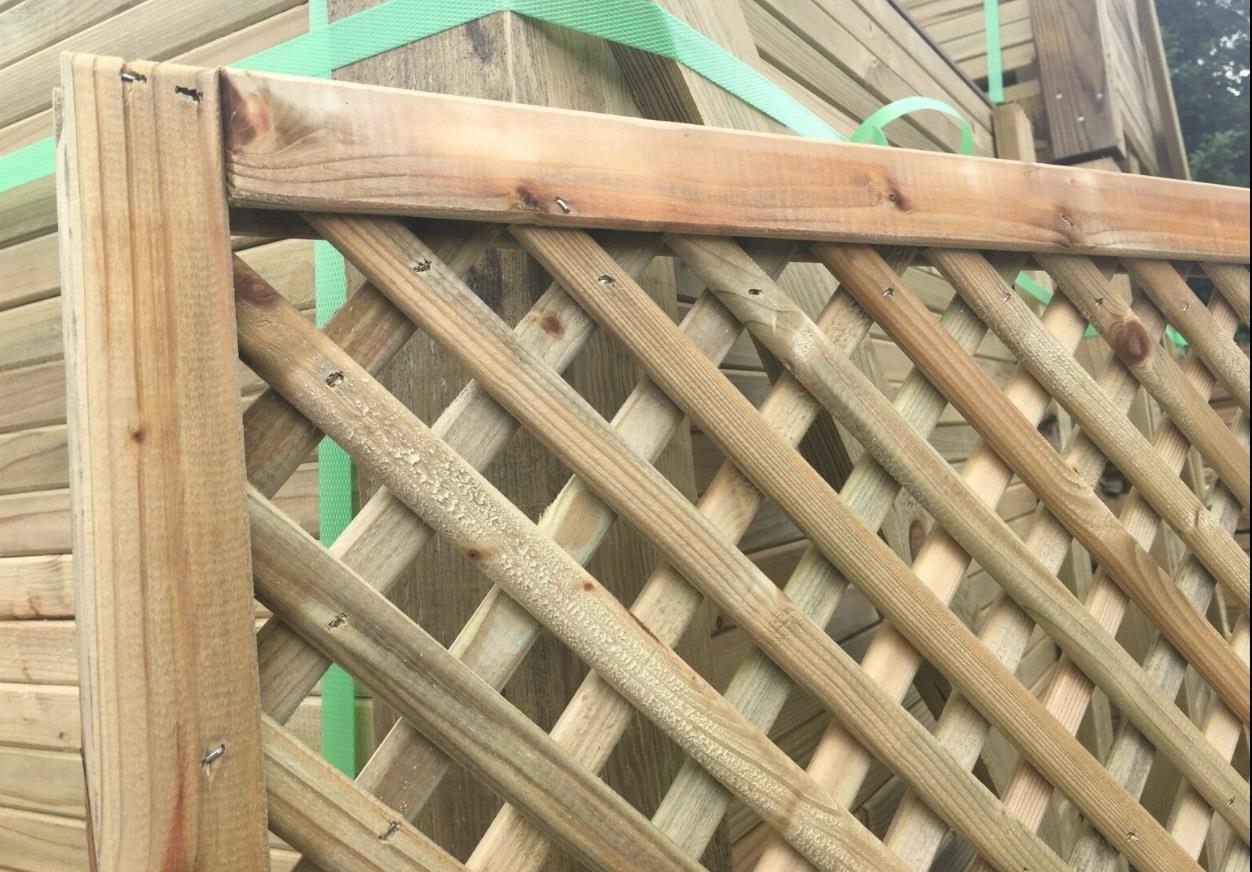6x2 Elite Privacy Alderley Diamond Trellis 183x60 Garden Lattice Fence ...
