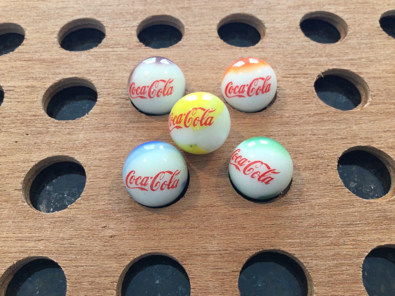 Vintage | "Coca-Cola" | Assortment of Colors | Marbles | Lot of 5 | eBay